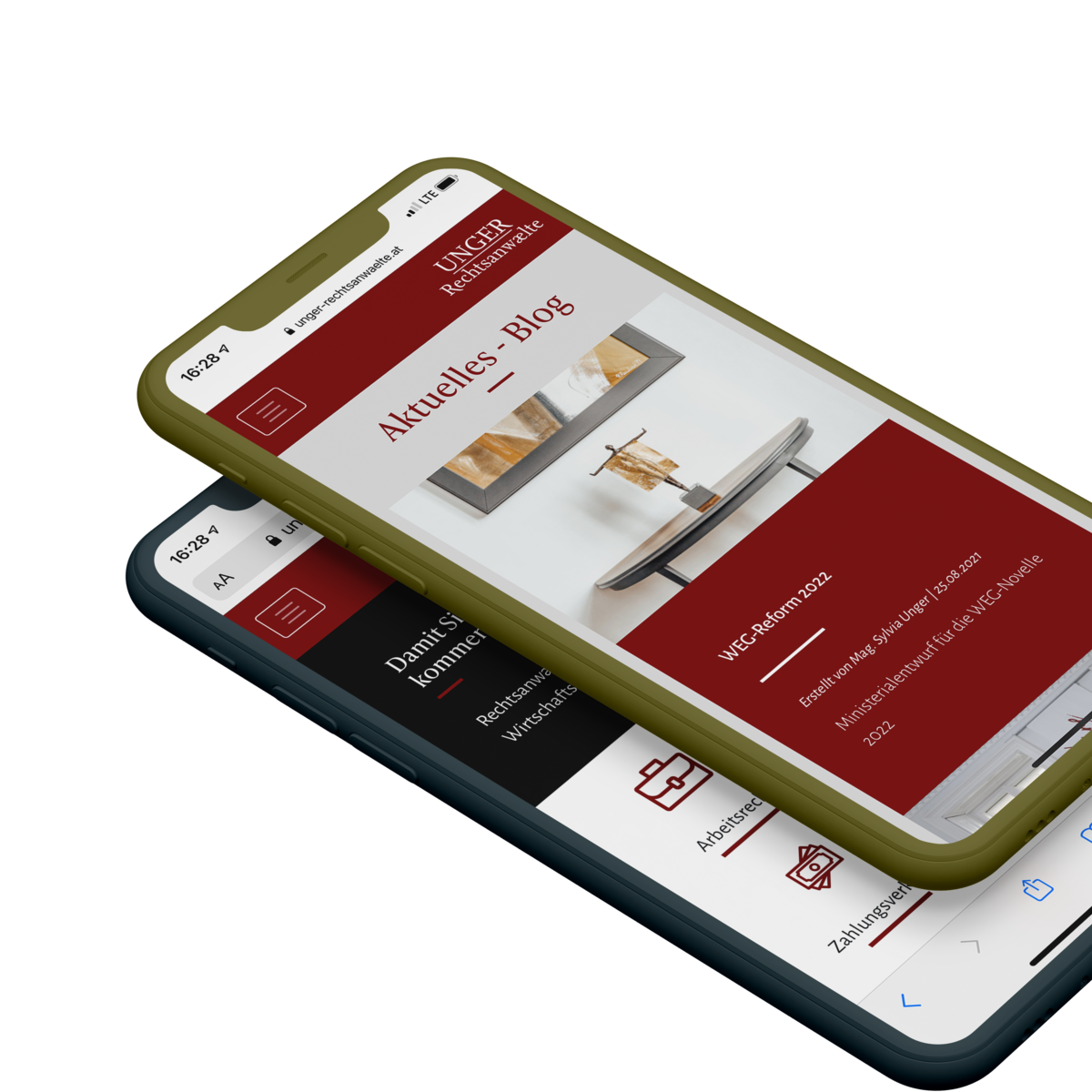 Inetservice: Unger Rechtsanwälte - Wien - Website